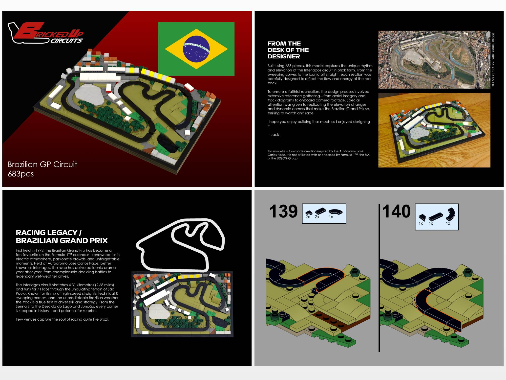 Brazilian GP Circuit - Building Instructions – Bricked-Up Circuits